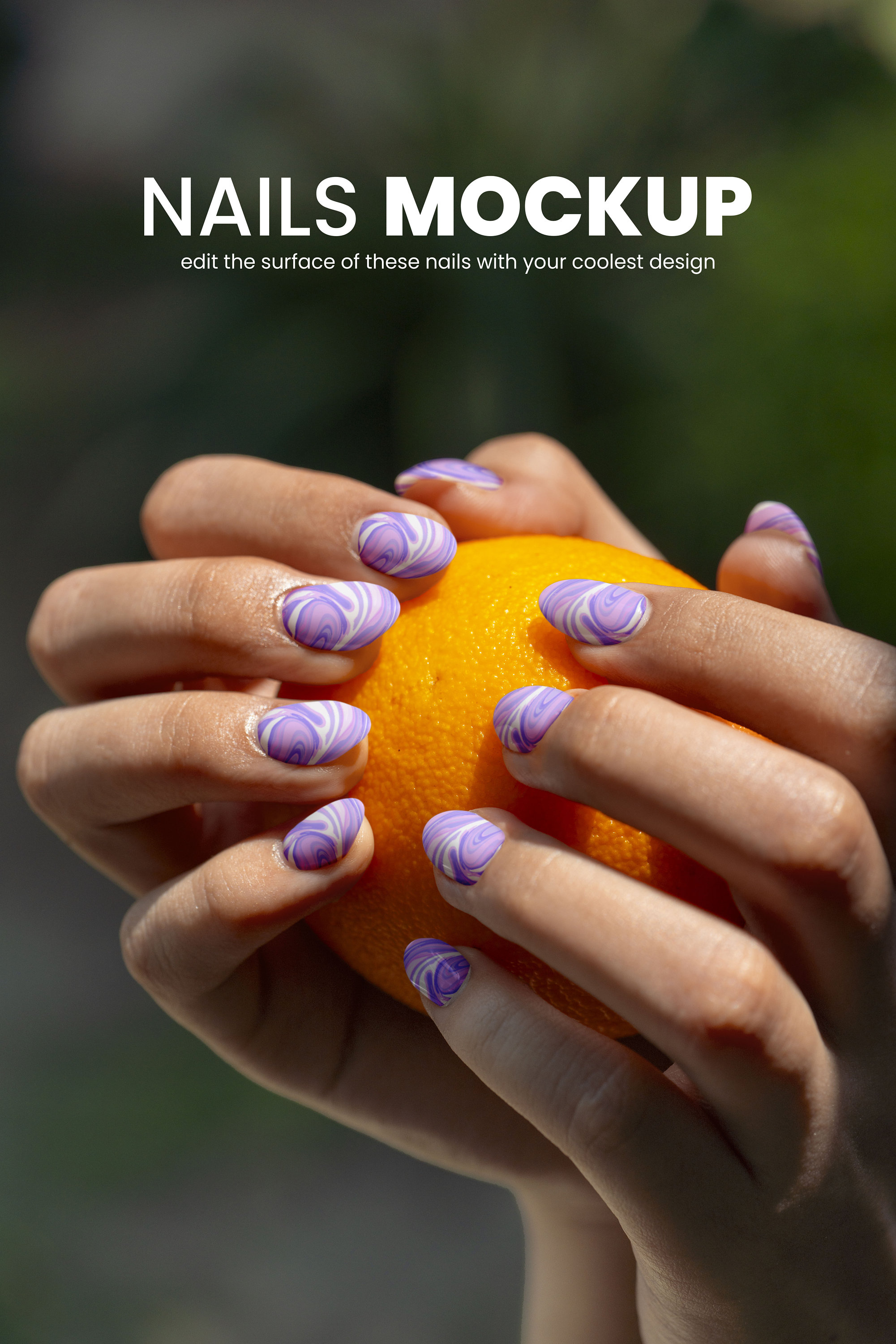 Nail Polish Mockup Bundle, Nail Polish Template, Finger Nail Art Strip ...