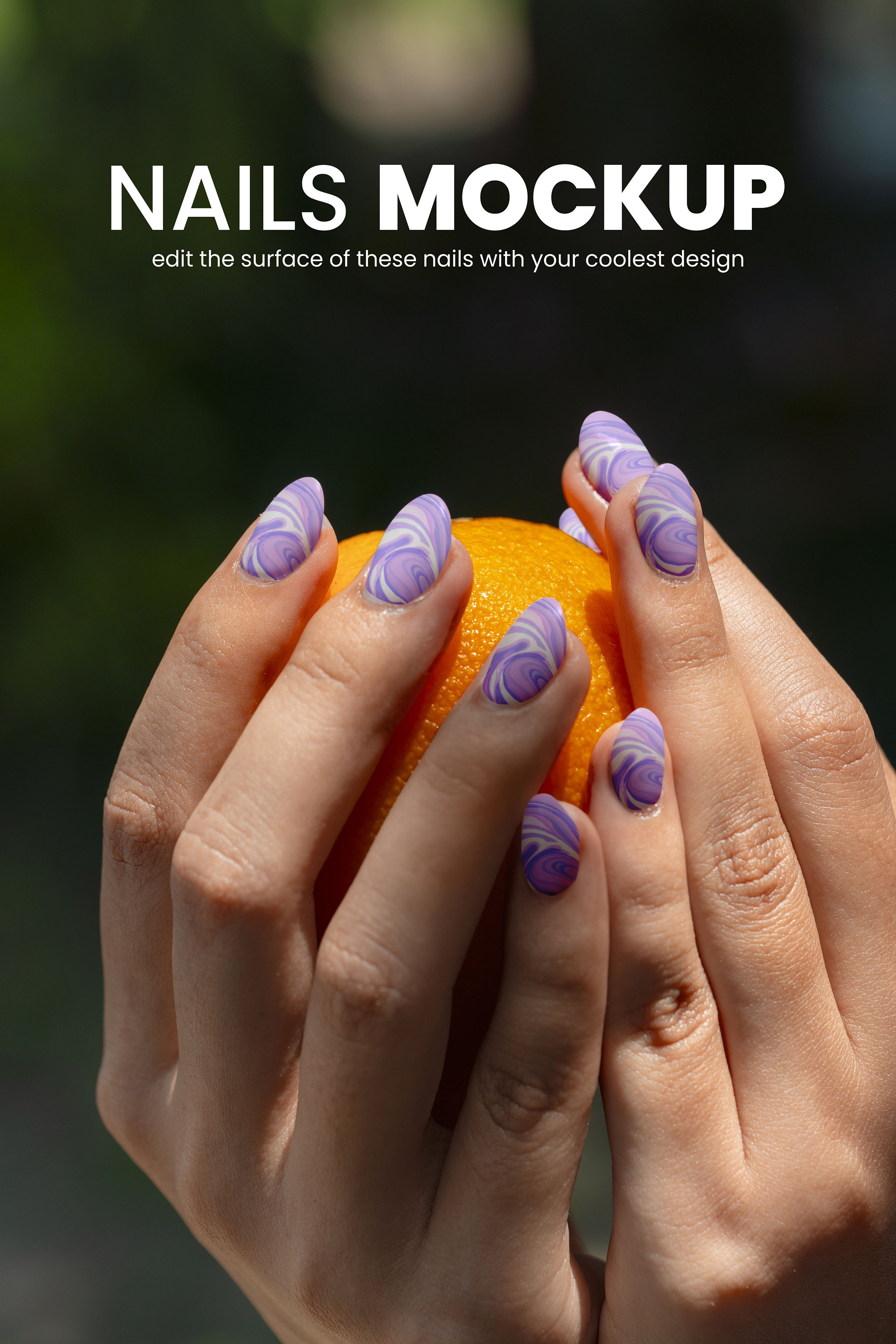 Nail Polish Mockup Bundle, Nail Polish Template, Finger Nail Art Strip ...