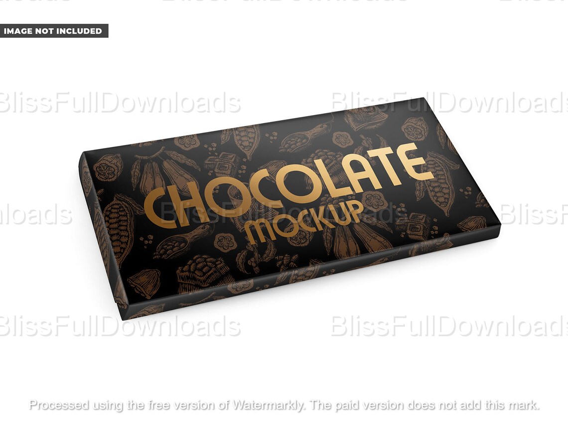 Chocolate Box Mockup, Chocolate Packaging, Personalized Candy, Bar ...