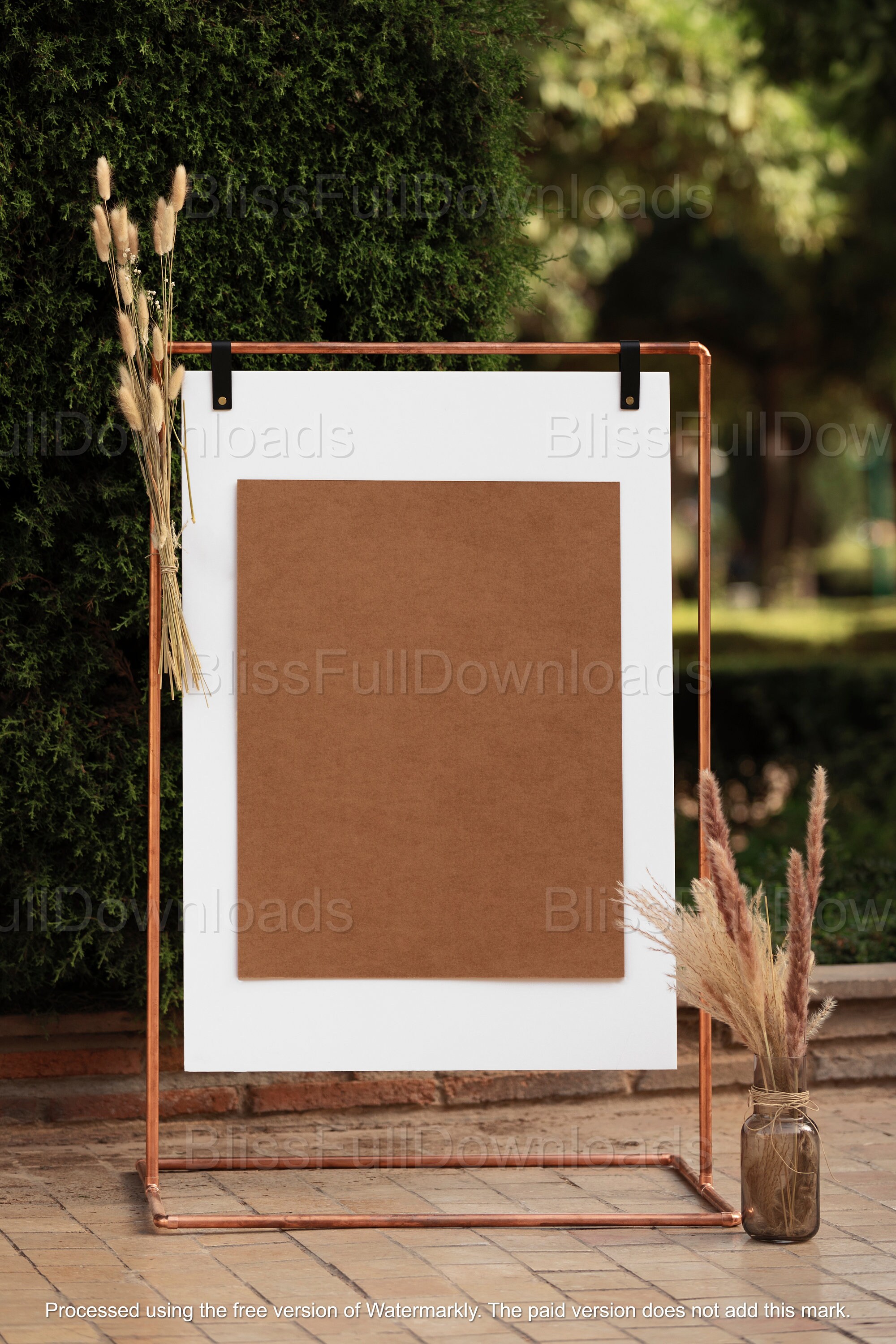 Wedding Welcome Sign Mockup PSD Smart Object Frame Ceremony Decor ...