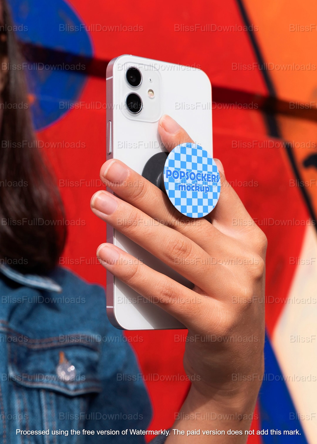 Women's iPhone Pop Socket Mockup Bundle for Digital Artists - DIY ...