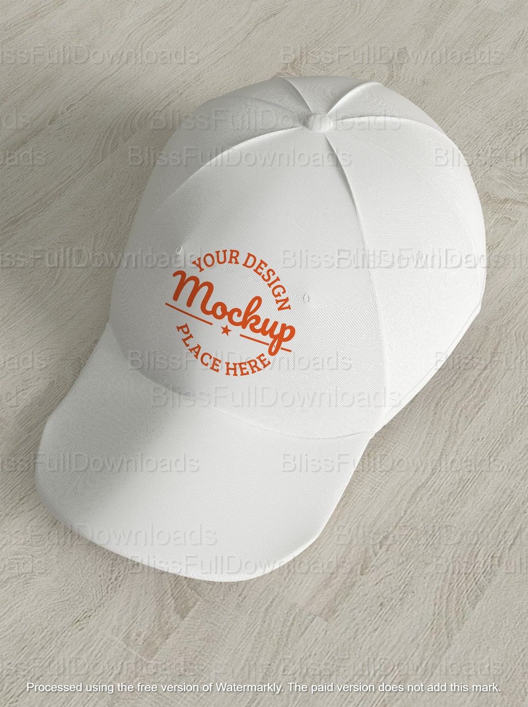 Customizable White Baseball Cap Logo Mockup - DIY Hat Design, Editable ...