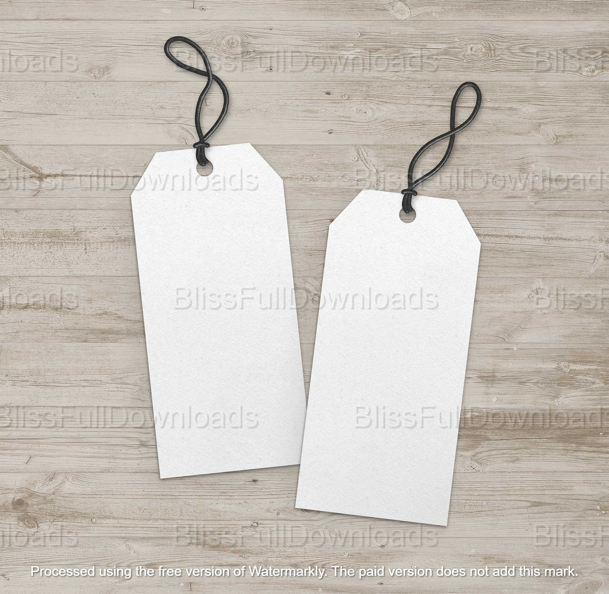 Editable Hang Tag Mockup, Customizable Price Tag, Washing Instructions ...