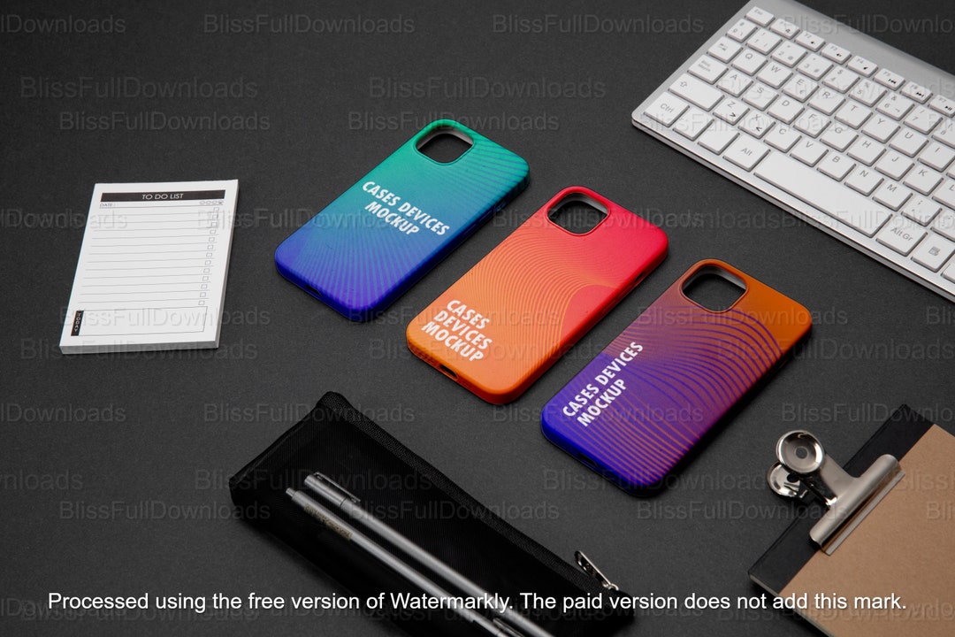 Stylish iPhone 15 Pro Case Mockup Customizable Design for Digital ...