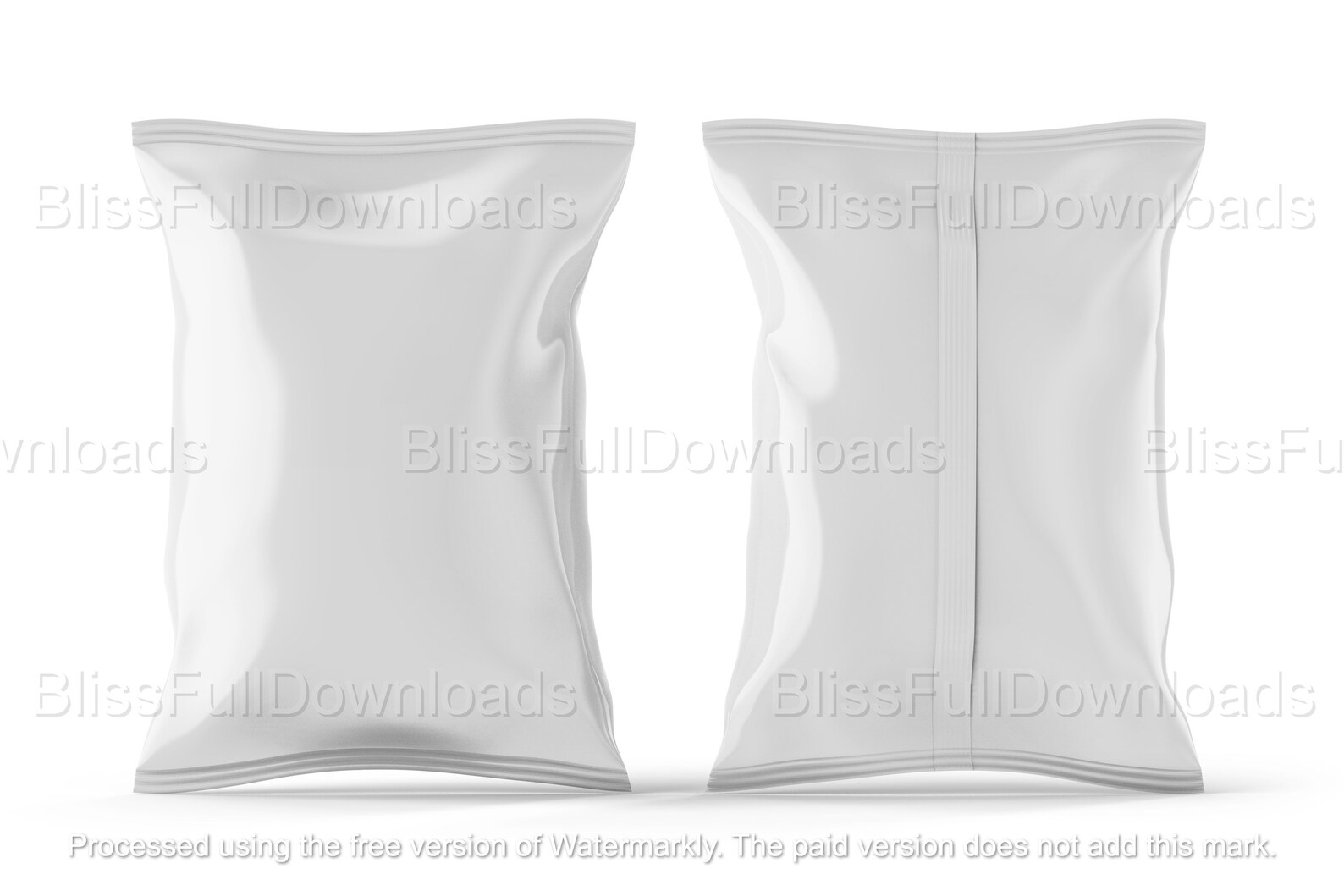 Snacks Packaging Mockup, Chip Bag Mockup PSD & Festive Favors Wrapper ...