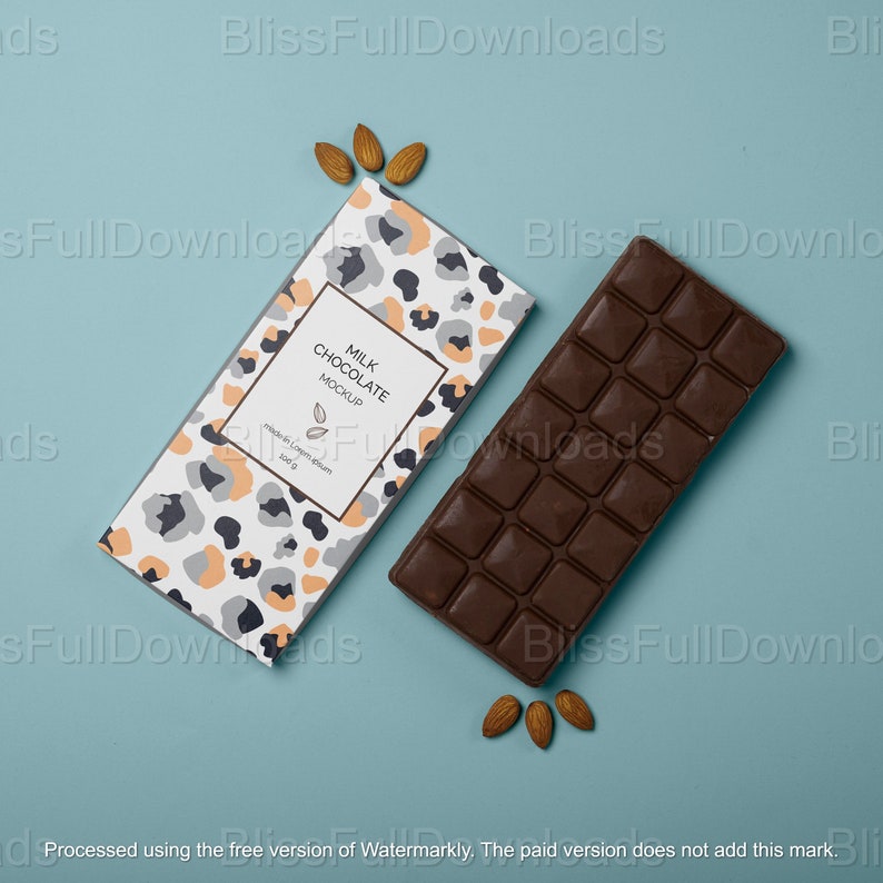 Chocolate Box Mockup, Label Mockup PSD, Chocolate Packaging ...