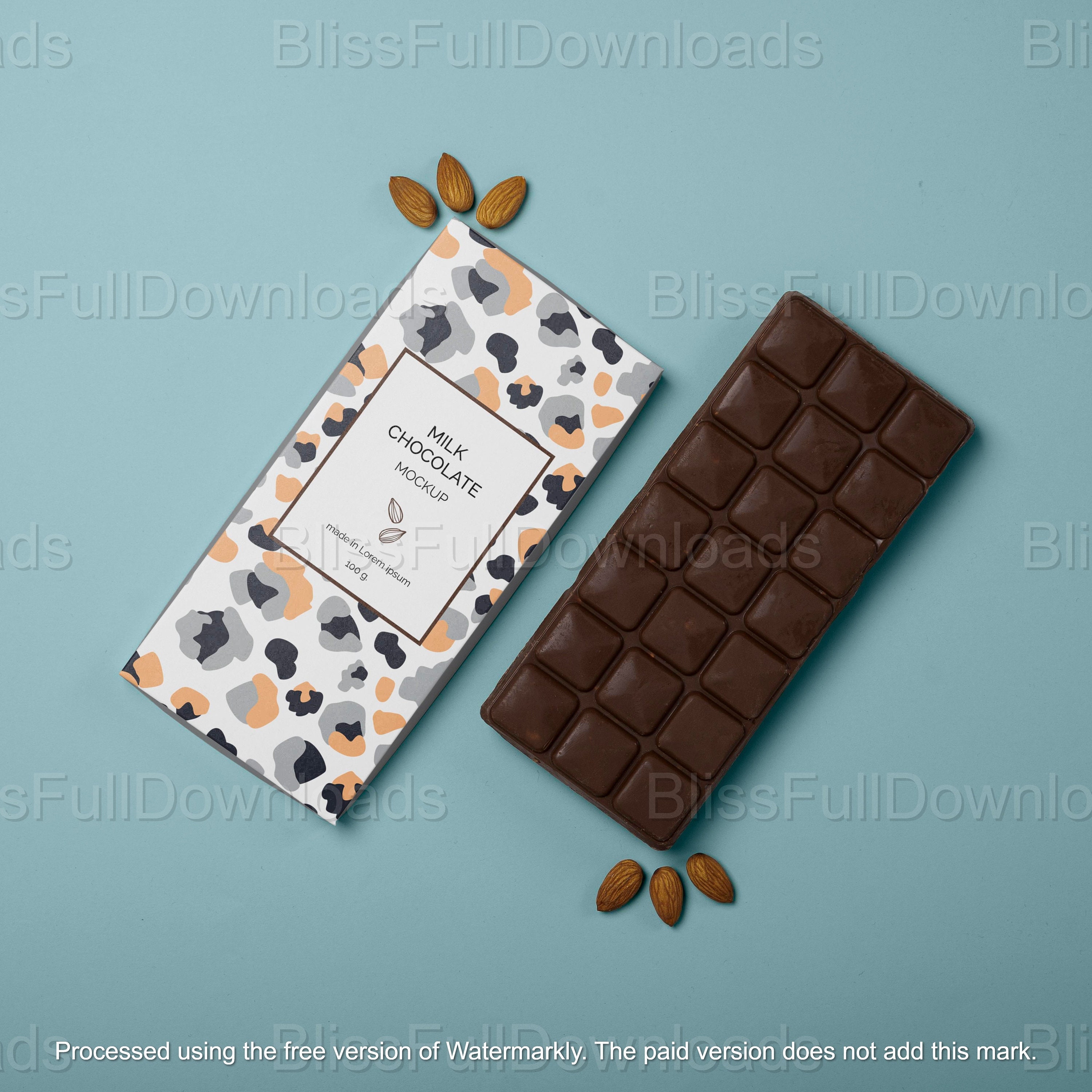 Chocolate Box Mockup, Label Mockup PSD, Chocolate Packaging ...
