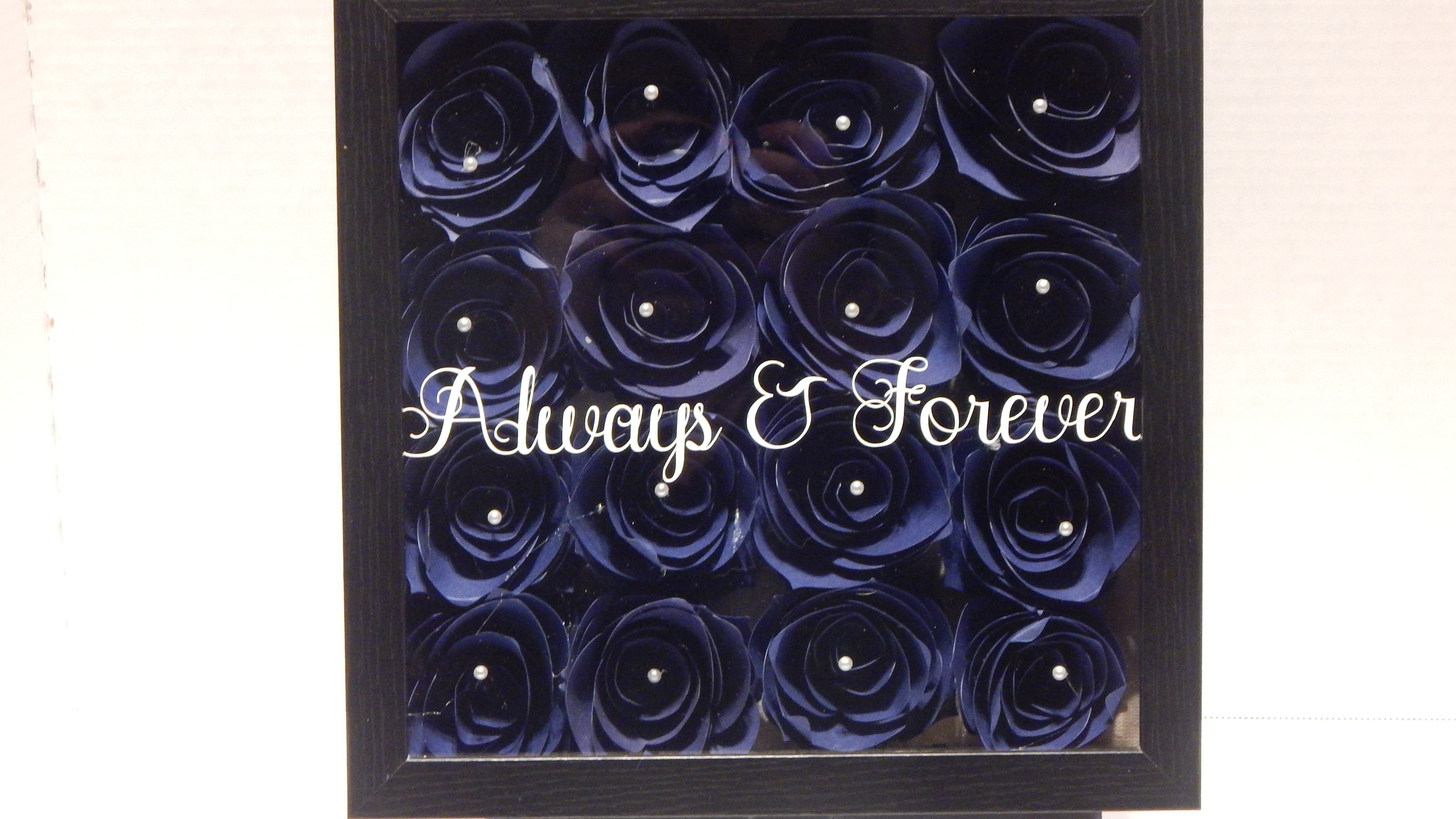 Flower Shadow Box Wall Decor - Etsy