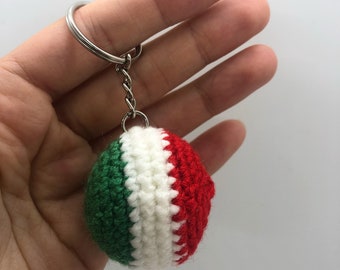 Italian Flag Keychain - Etsy
