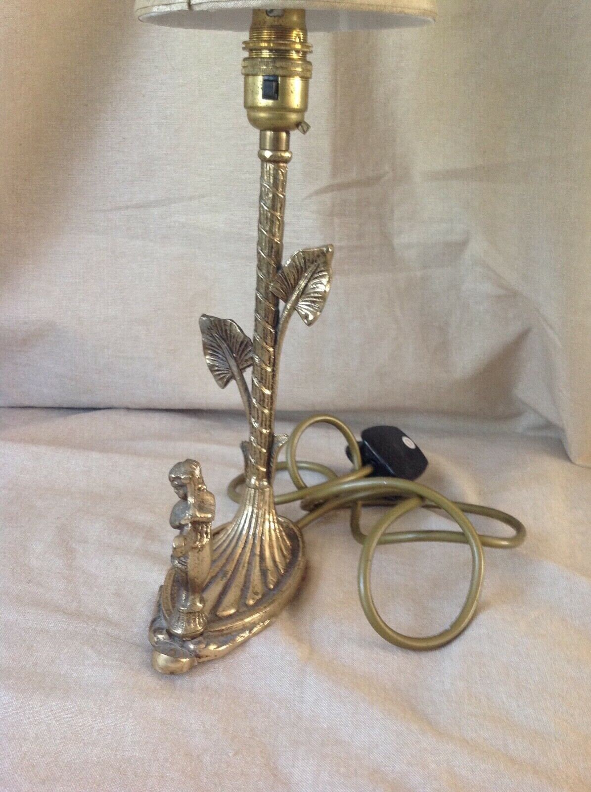 Beautiful Art Deco Angel Lamp Brass Vintage Etsy