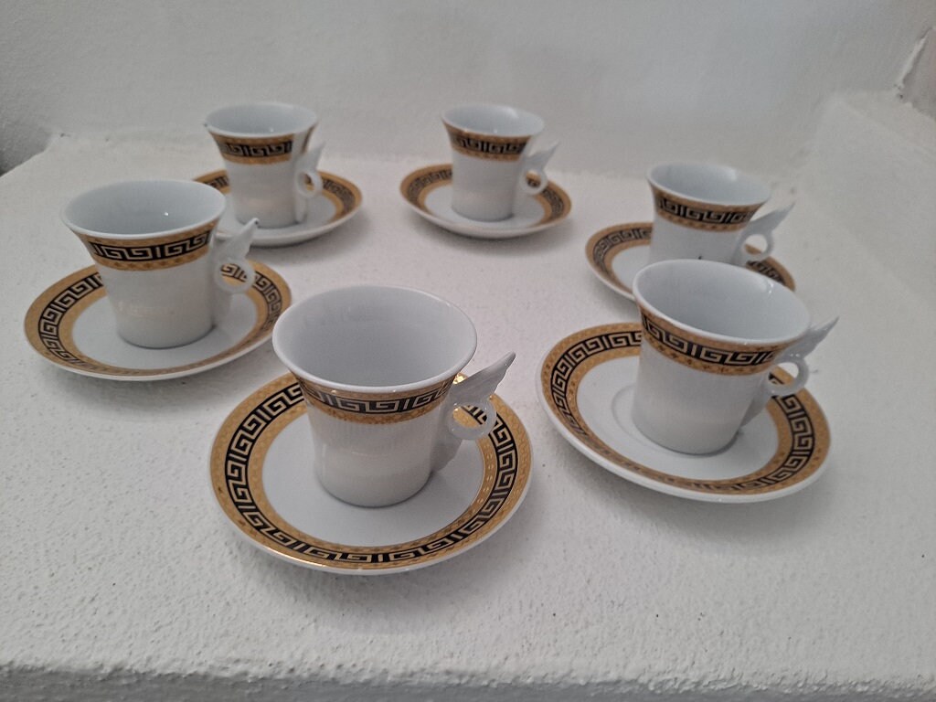 Vintage Italian Coffee Set Versace Style - Etsy
