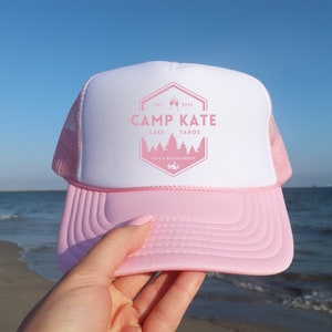Personalized Camp Hats, Custom Bride Babe Trucker Hats, Getting Hitched ...