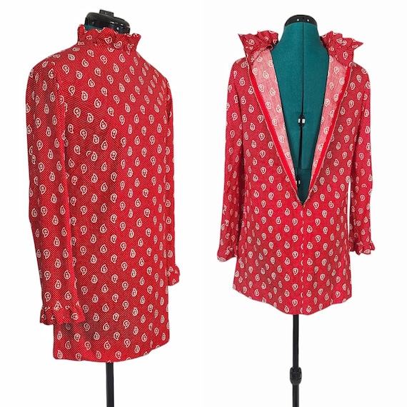 1960s Micro Mini Dress 60s Vintage Mod Shift Red Whit… - Gem