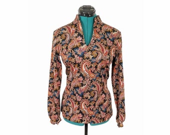 Paisley Print Shirt - Etsy