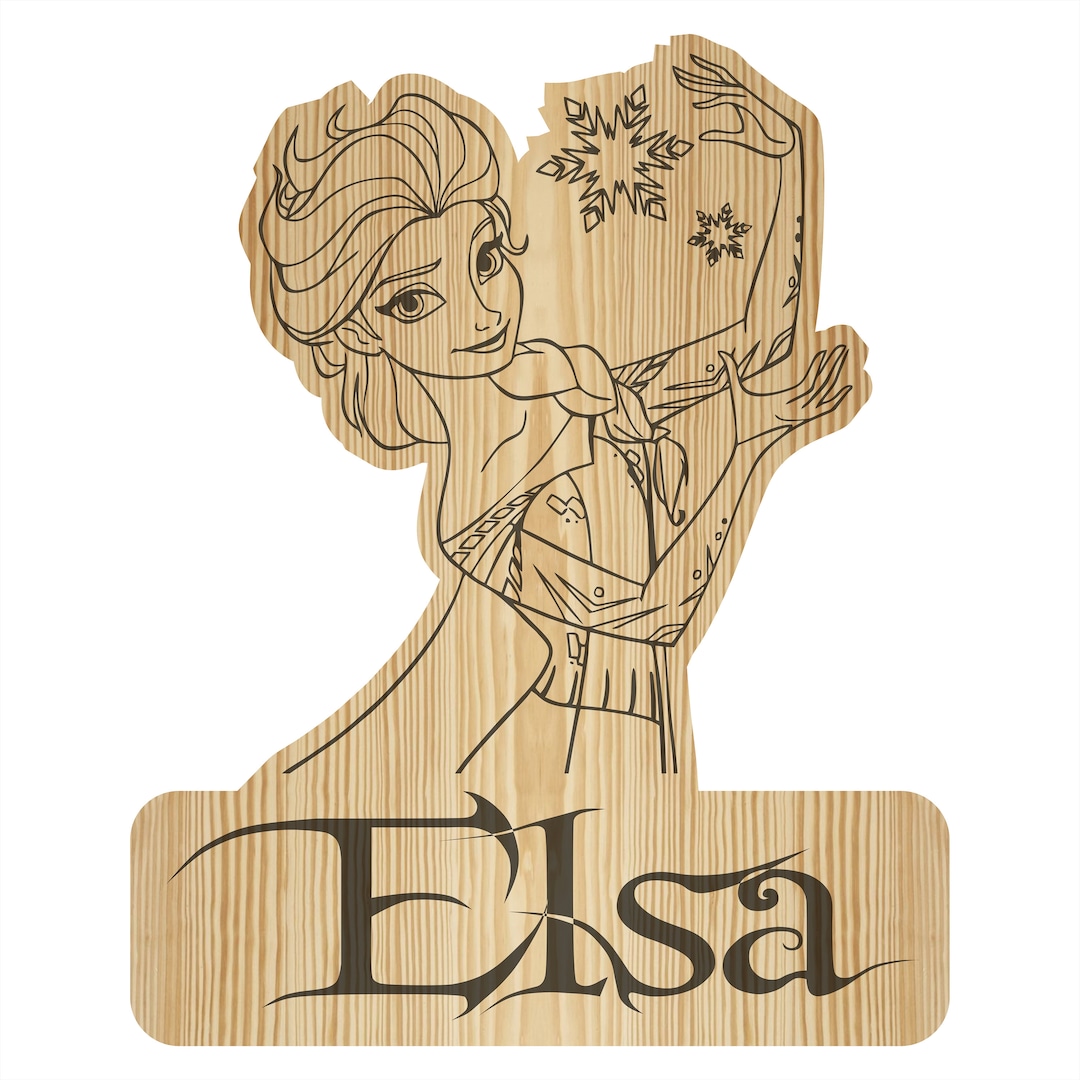 Elsa Laser Engraved Sign - Etsy