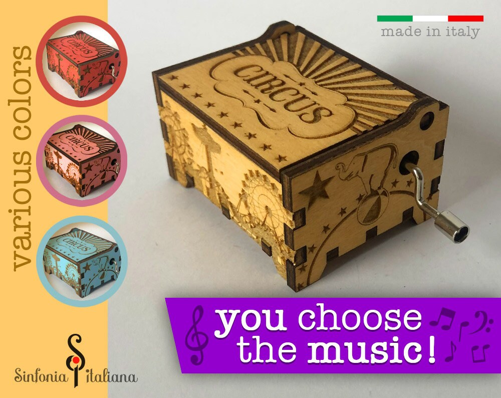 Circus Music Box You Choose the Music You Choose the - Etsy