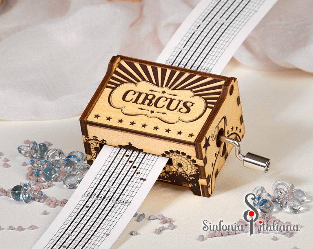 Paper Strip Music Box, Circus Music Box, Music Box, Custom Song Music ...