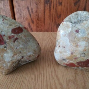 Puddingstone Pudding Stone Large, Bookends All Polished - Etsy