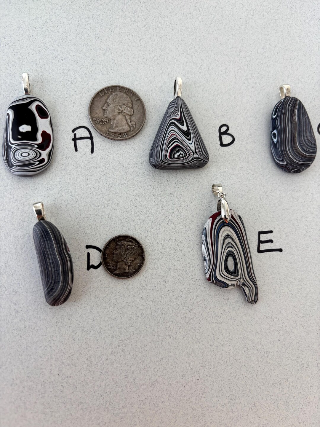 New Fordite Pendant Necklace. - Etsy