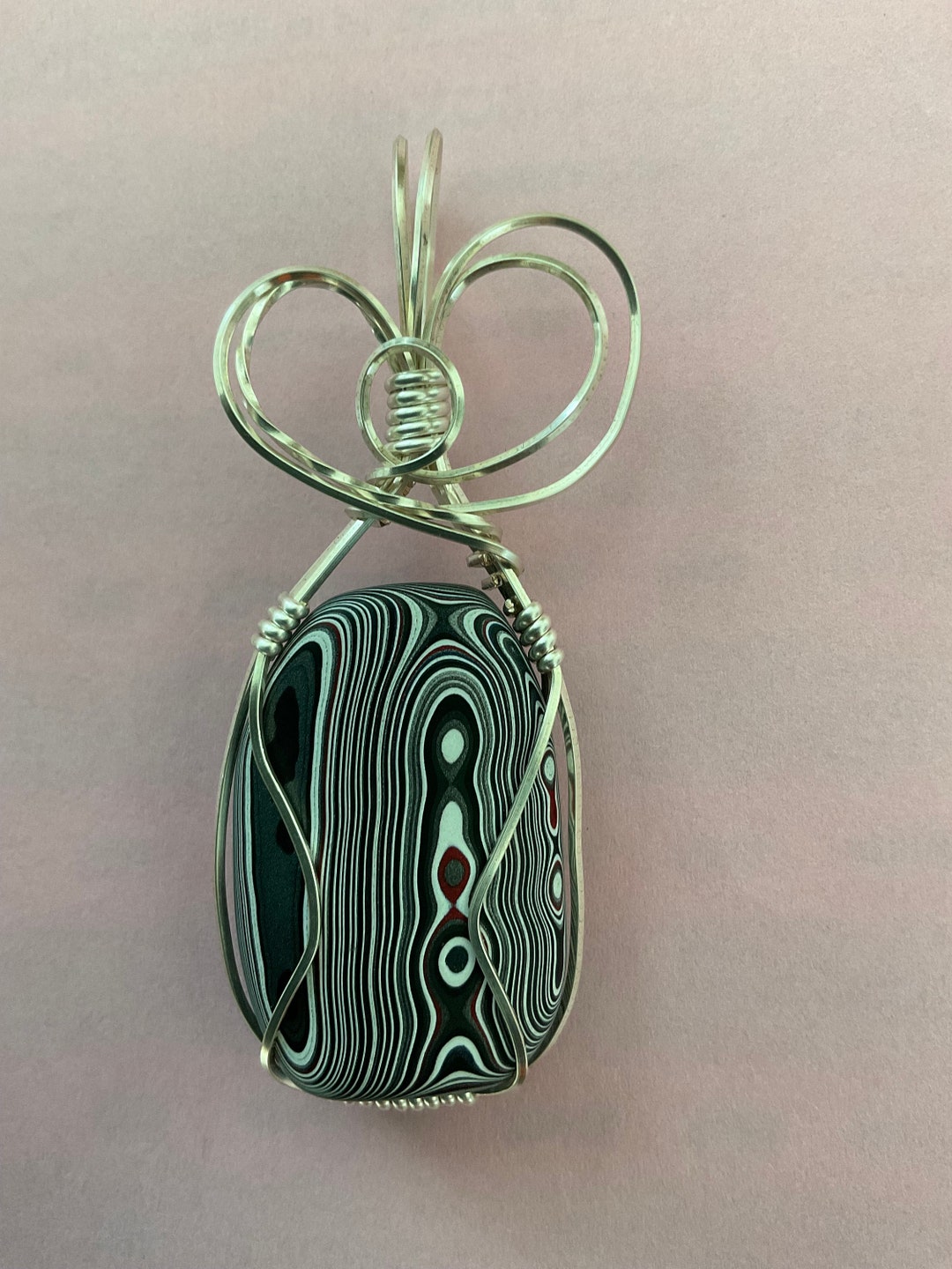Fordite Pendant Necklace New Fordite . Great Gift. Tarnish Resistant ...