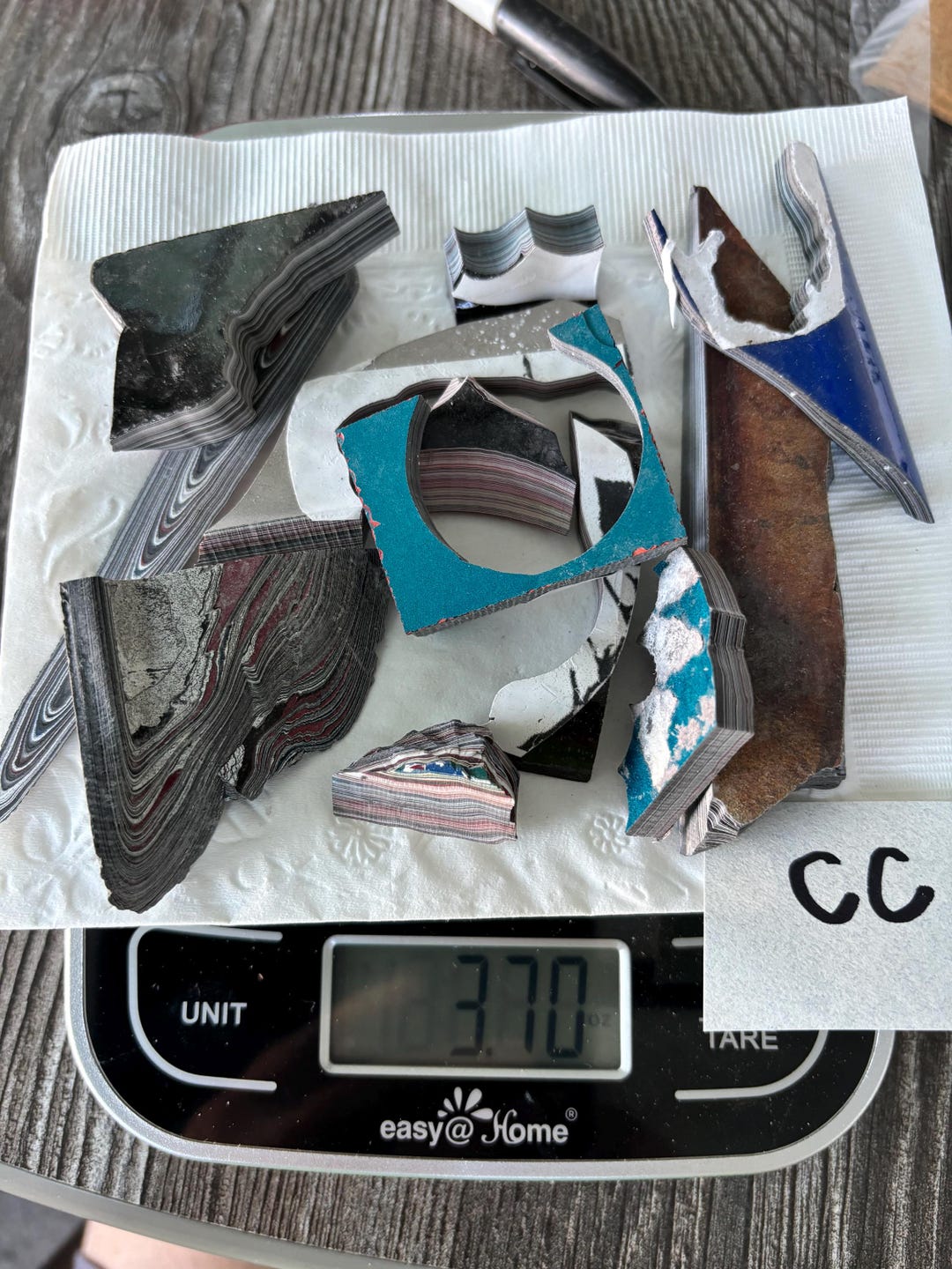 Rough , Raw Fordite From Detroit , Michigan 3.70 Ounces. 105 Gms ...