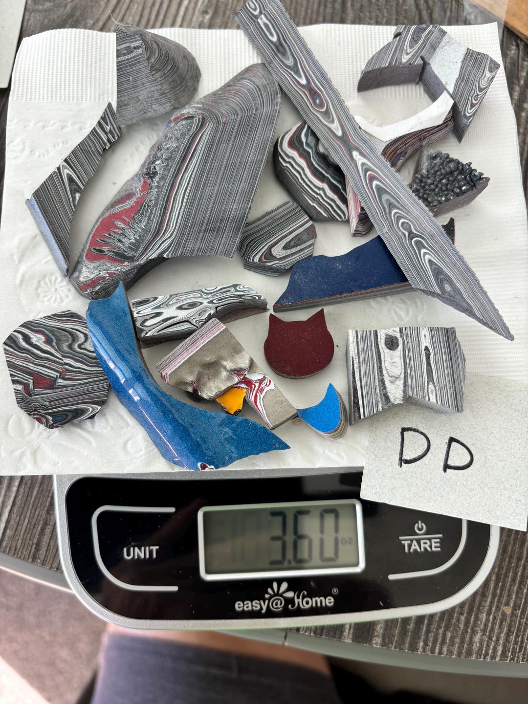 Rough , Raw Fordite From Detroit , Michigan 3.60 Ounces. 102 Gm. Slices ...