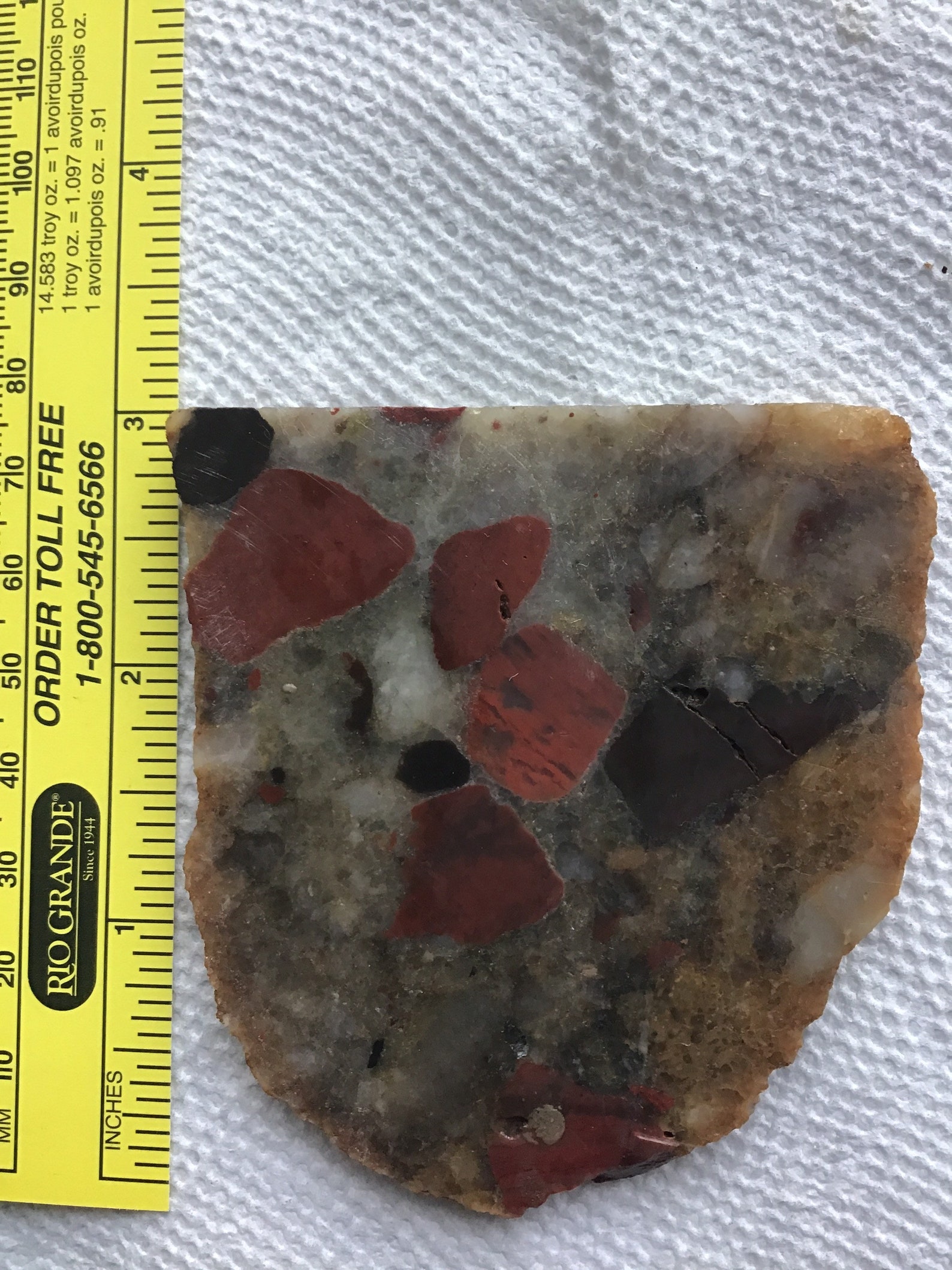 Large Puddingstone Slab Unpolished. - Etsy