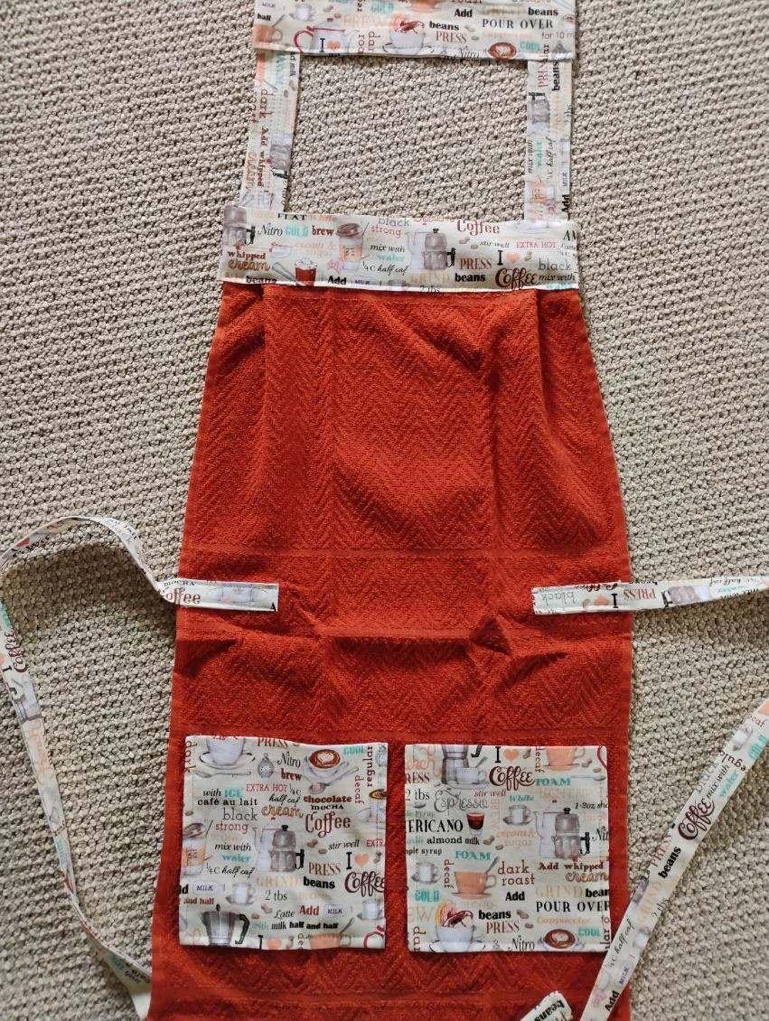 Towel Apron, Full Length Terry Cloth Apron, Slip Over Your Head With ...