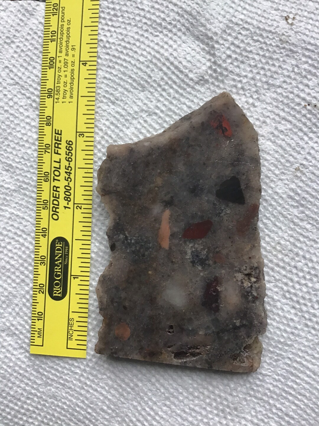 Large Puddingstone Slab , Unpolished. - Etsy