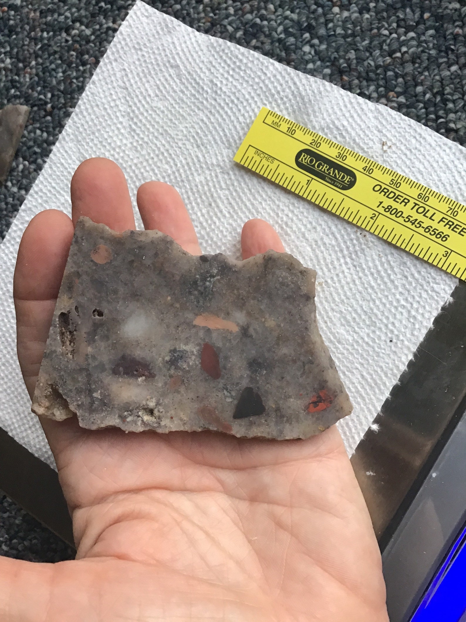 Large Puddingstone Slab Unpolished. - Etsy