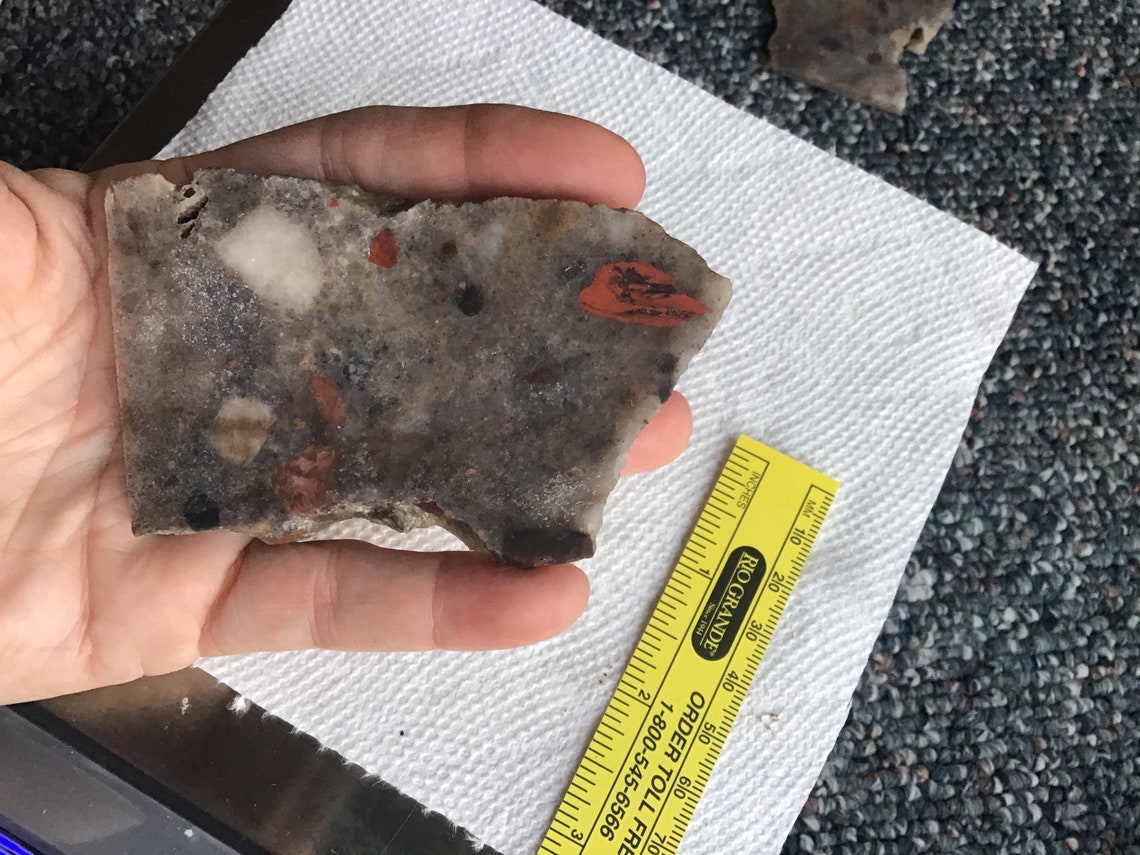 Large Puddingstone Slab Unpolished. - Etsy