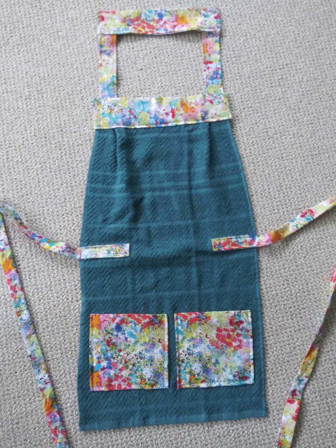 Towel Apron, Full Length Terry Cloth Apron, Slip Over Your Head With ...