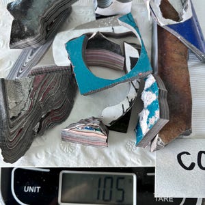 Rough , Raw Fordite From Detroit , Michigan 3.70 Ounces. 105 Gms ...