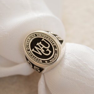 Coat of Arms Signet Ring, College Class Ring, Graduation Ring, Family ...