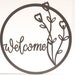Metal, Flower, Welcome Sign - Etsy