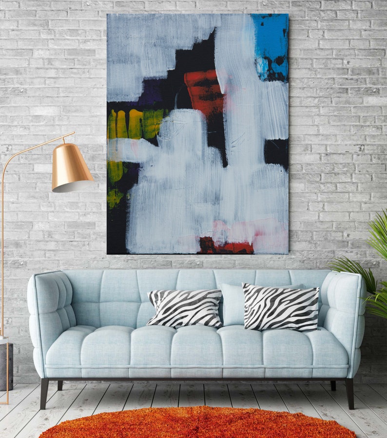 Extra Large Original Abstract Canvas Art Giclée Print of Modern ...