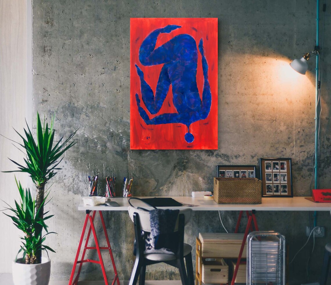 Modern Art Painting Wall Art on Canvas Oversize Abstract - Etsy