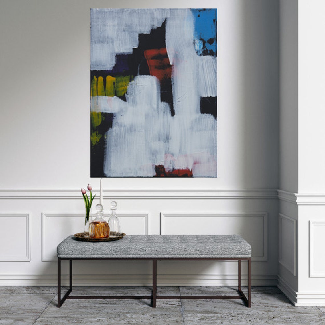 Extra Large Original Abstract Canvas Art Giclée Print of Modern ...