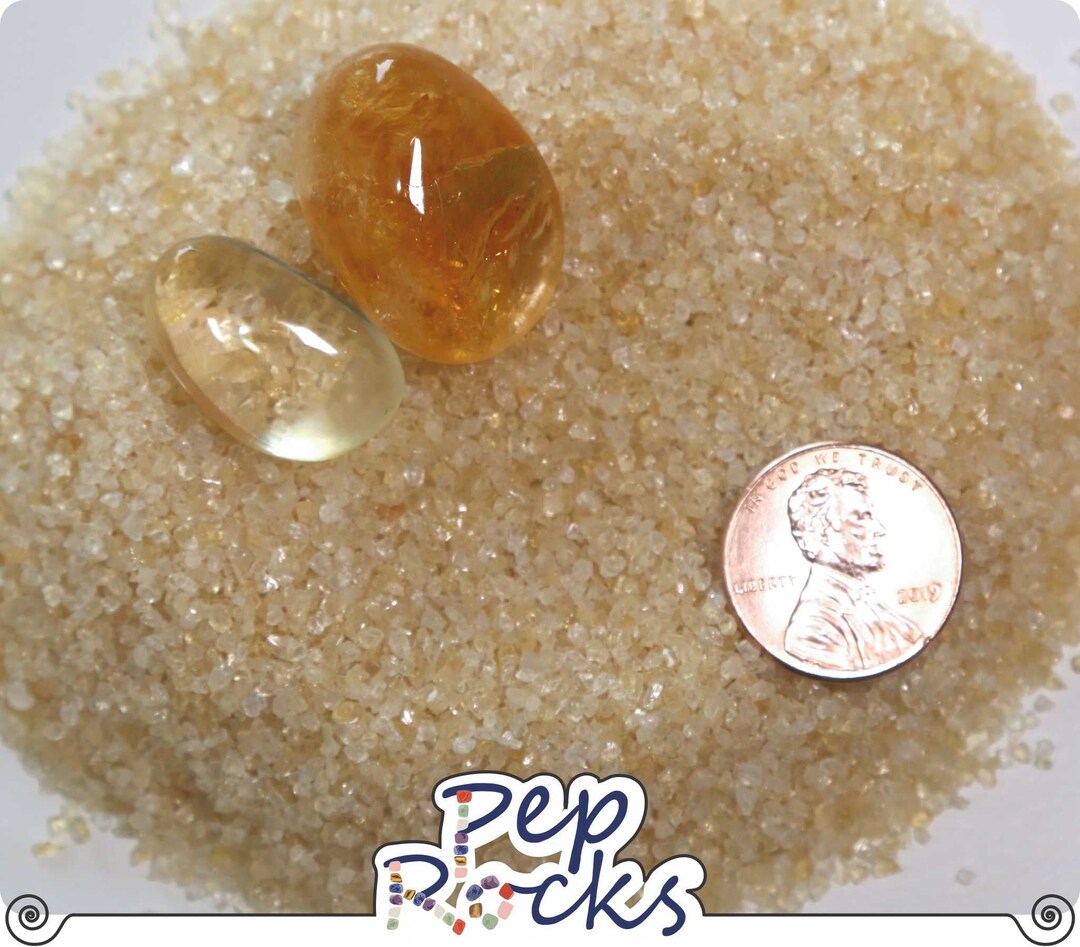 Natural Citrine Gemstone Sand – Coarse, Art, Jewelry Inlay - Etsy