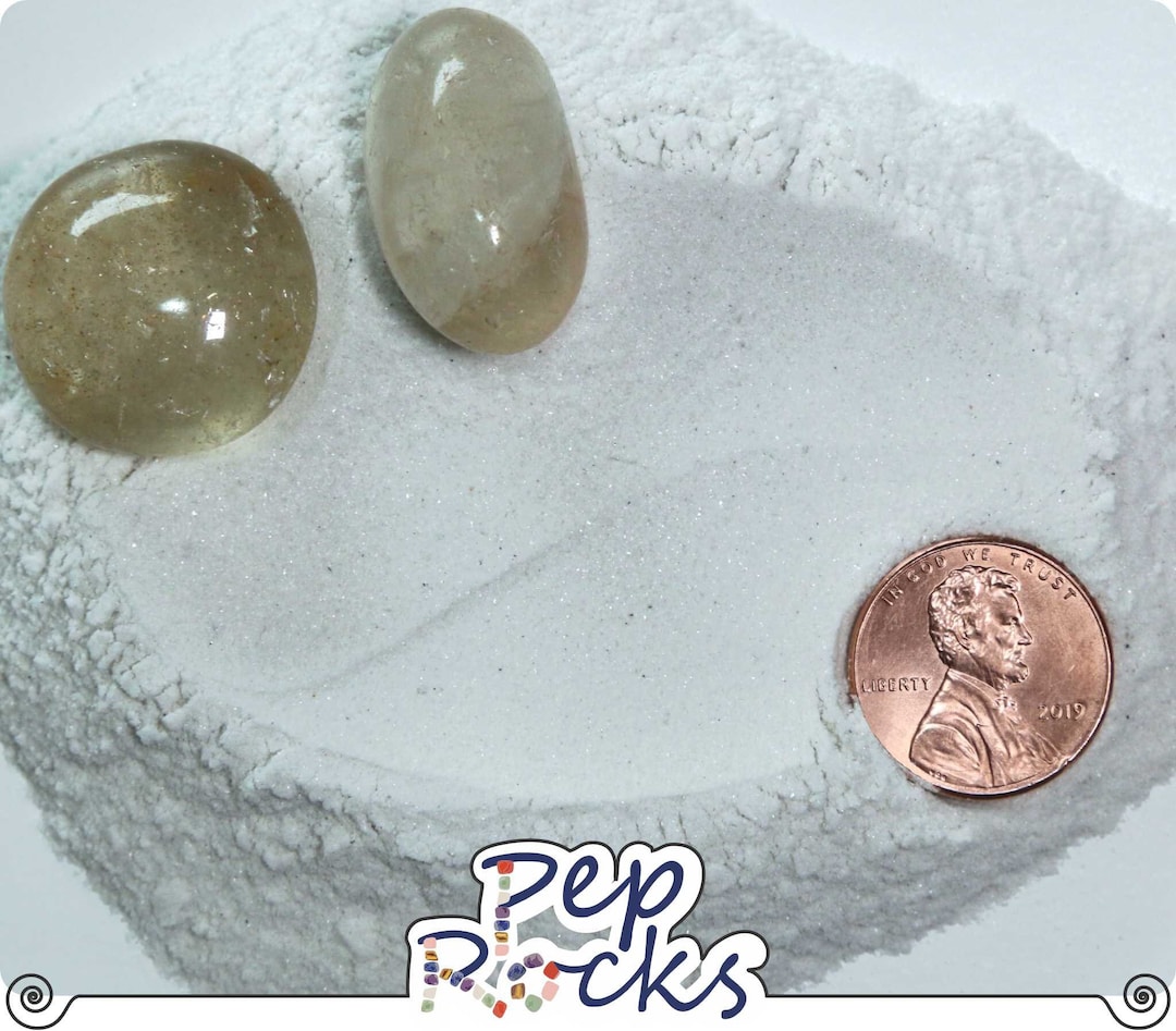 Clear Quartz - Crushed Fine Gemstone Powder. Great for Art, Jewelry ...