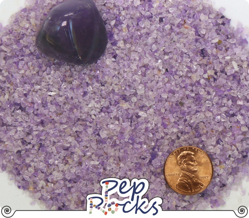 Amethyst Crushed Coarse Gemstone Sand. Great for Art - Etsy