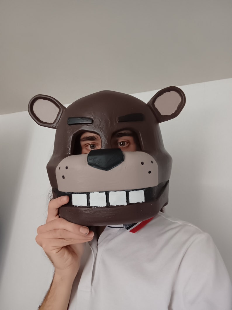 Freddy Fazbear Mask FNAF HW - Etsy