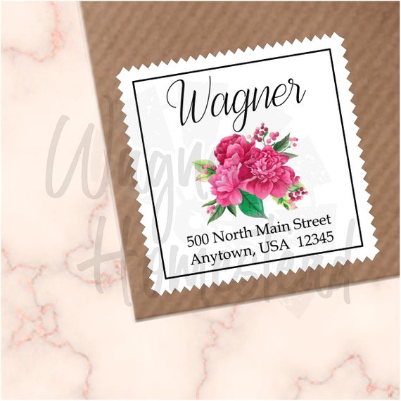 Square Return Address Labels for Envelopes and Cards Glossy - Etsy