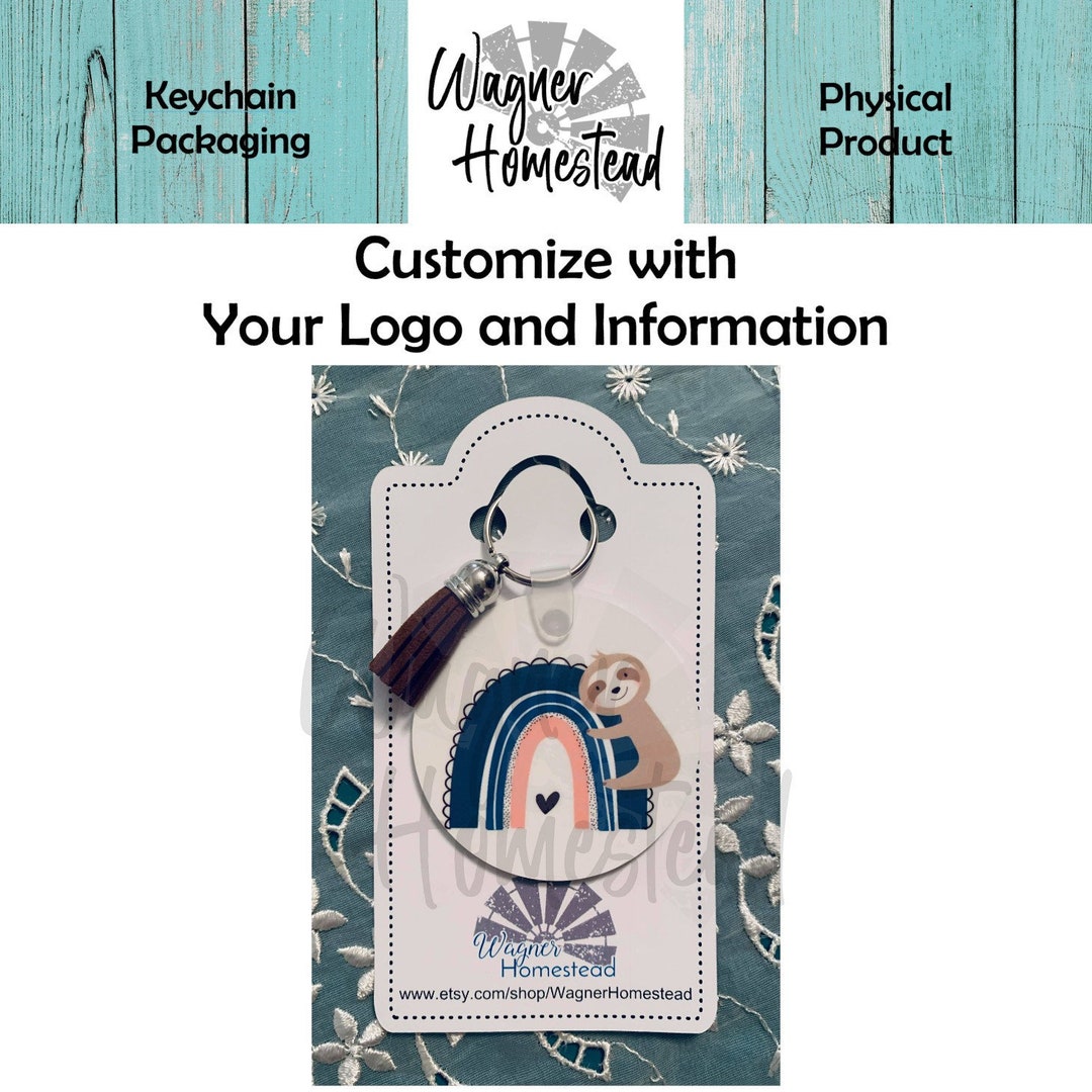 Keychain Packaging Cards - Etsy