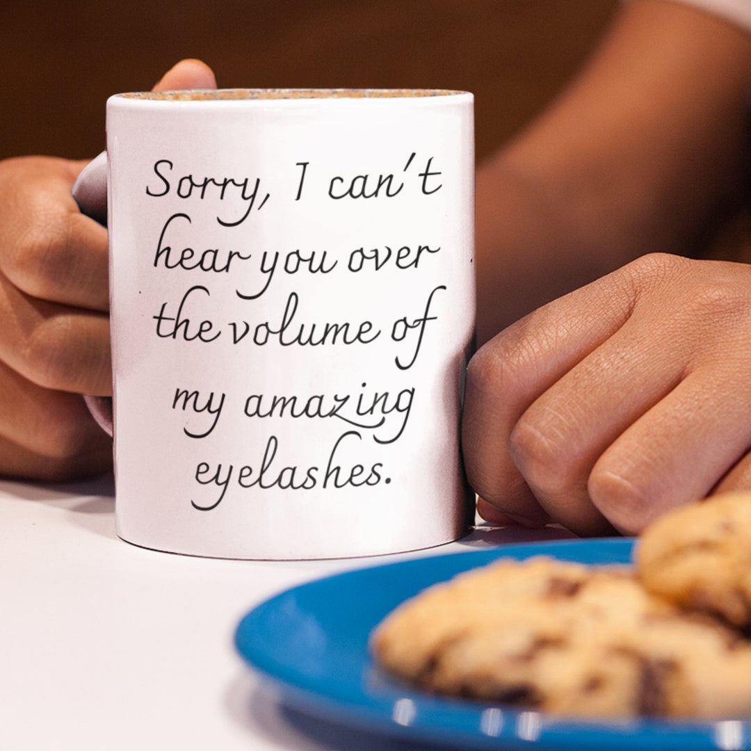 Lashes Mug Lash Humor Funny Lash Gift Beauty Gift Lash - Etsy