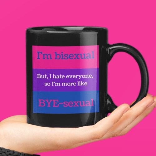 Disaster Bisexual Funny LGBTQIA Bi Pride Flag Meme Mug - Etsy