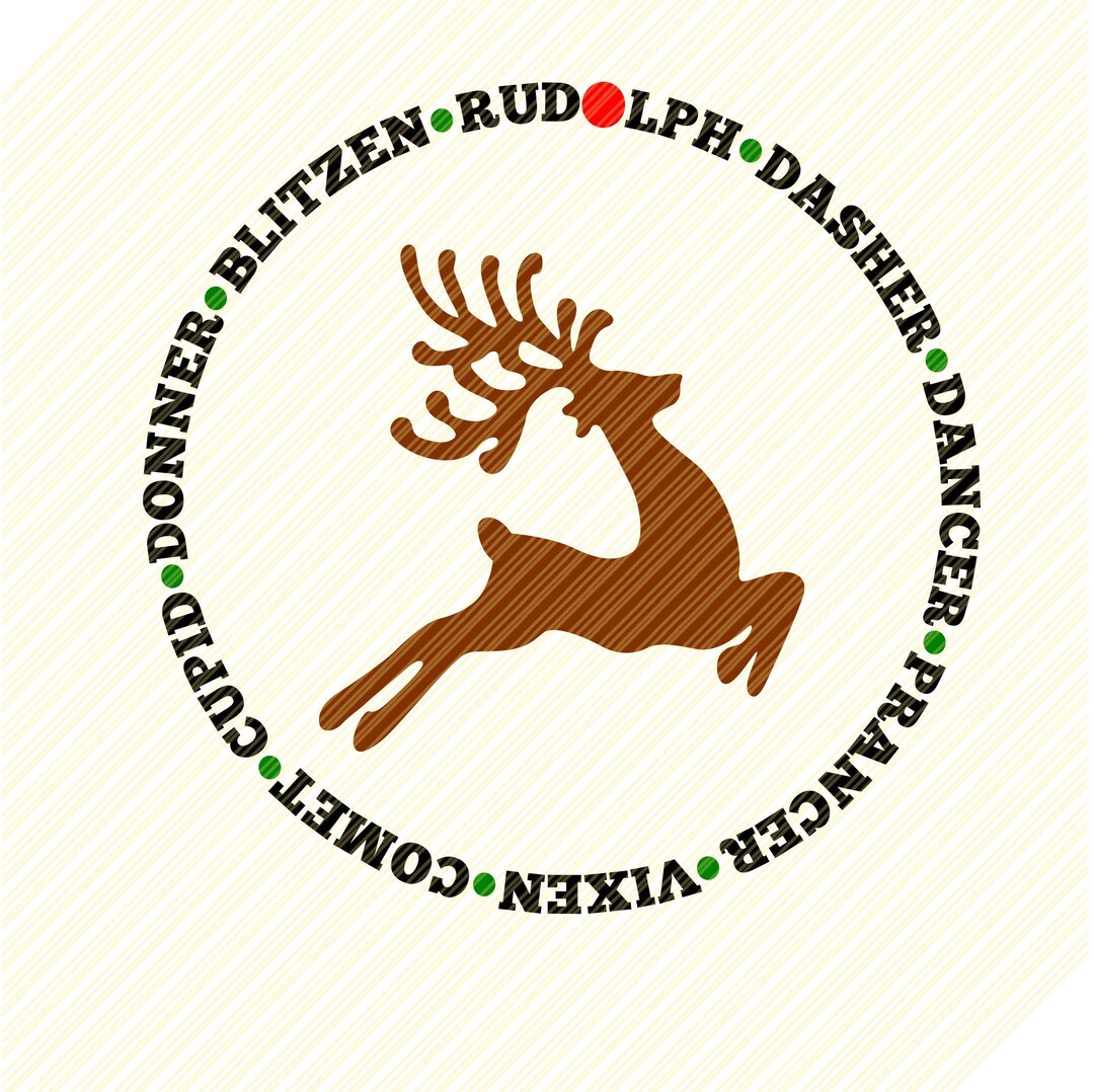 Nomes de renas svg, renas svg, rudolph renas svg, rena do papai noel ...