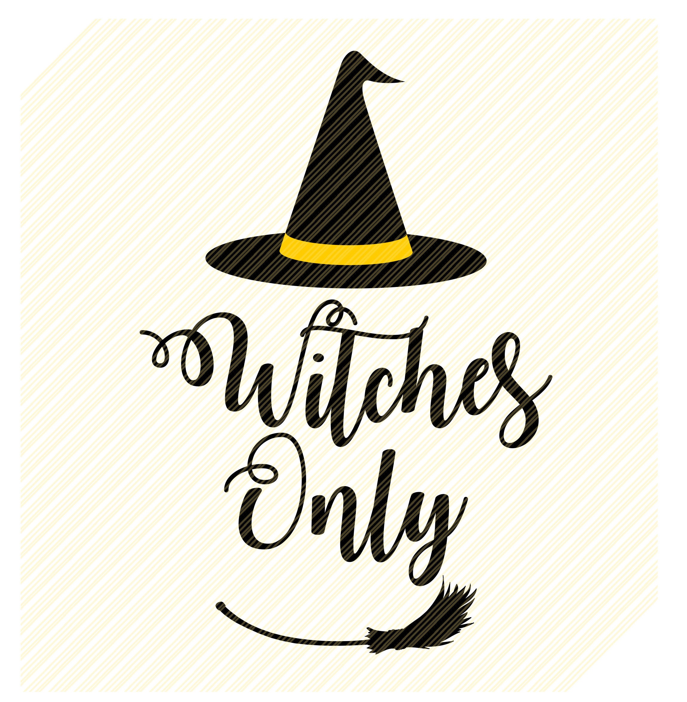 Witches Only Svg Halloween Sticker Halloween Sign Wall - Etsy UK