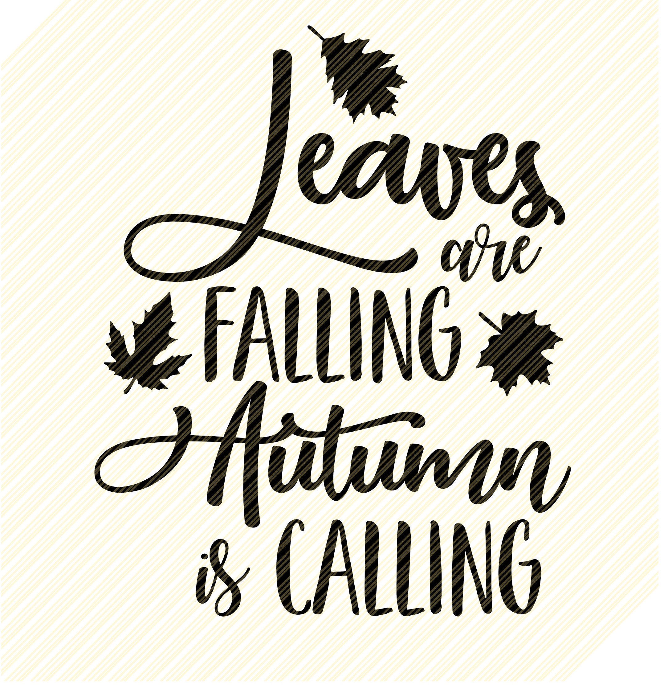 LEAVES ARE FALLING Autumn is Calling svg Fall svg autumn | Etsy