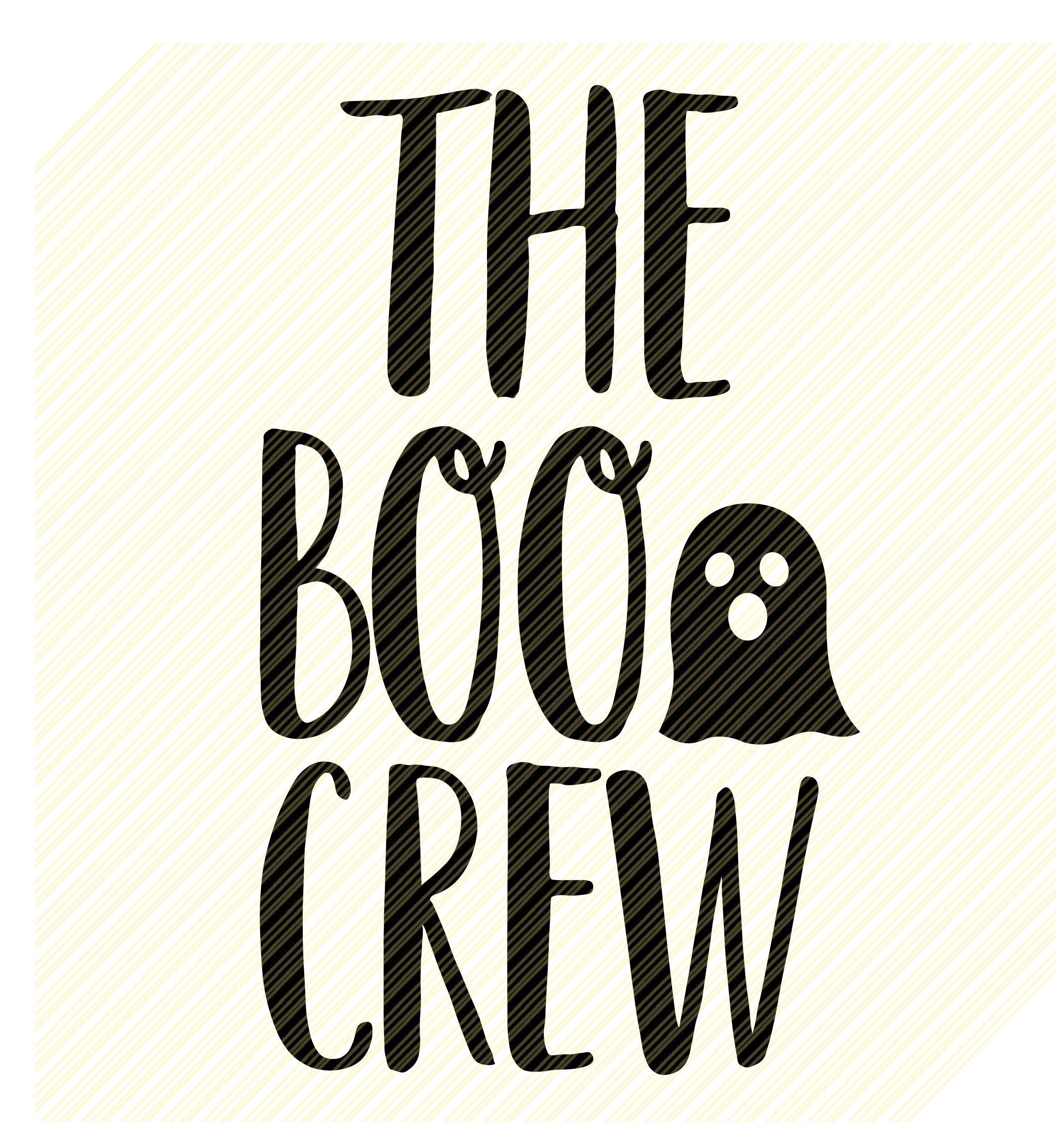 The Boo Crew Svg Boo Boo Boo Halloween Quotes Halloween - Etsy